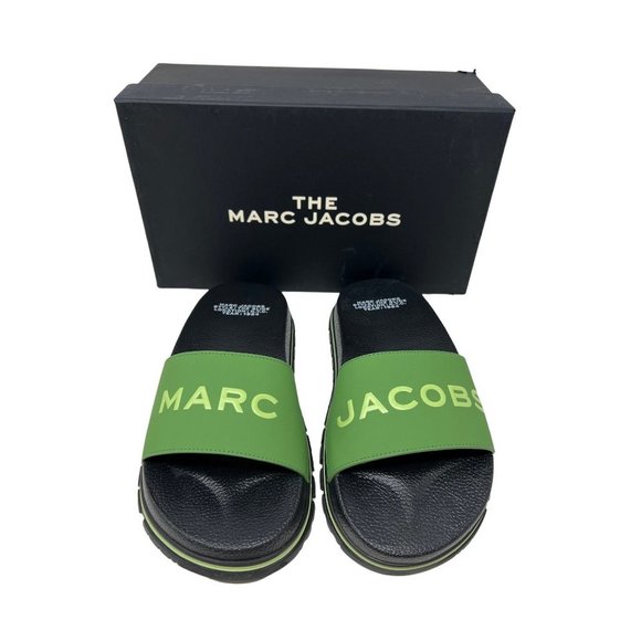 Marc Jacobs | Shoes | Womens Marc Jacobs The Slide Sandals Green Aloe ...